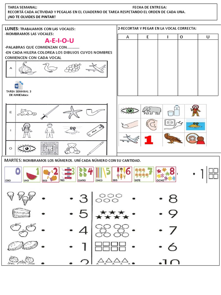 Tarea Semanal Refuerzo | PDF | Artes del Lenguaje y Comunicación