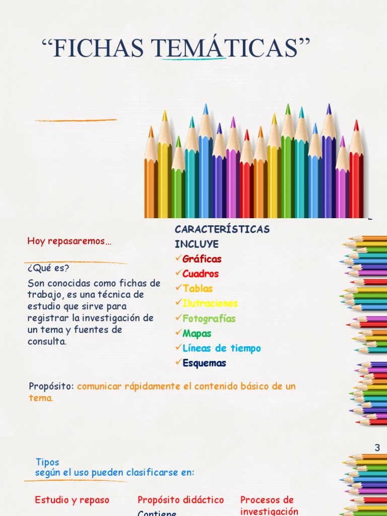 Cómo elaborar fichas temáticas: Características, propósitos, tipos y ...