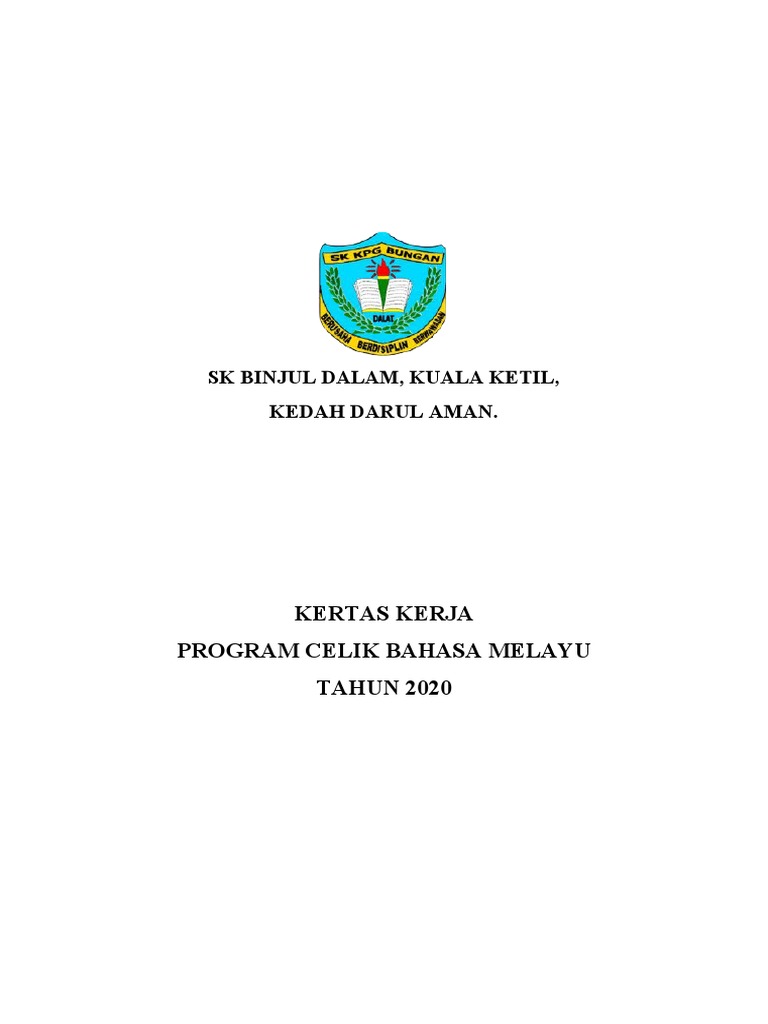 Kertas Kerja Program Celik BM 2020 | PDF