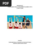 Contoh Proposal Turnamen Bola Volly Lengkap | PDF | Olahraga & Rekreasi