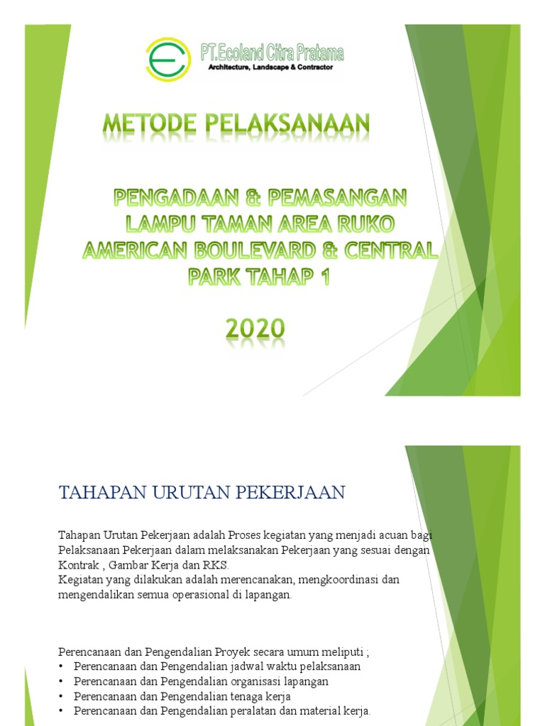 Metode Kerja | PDF