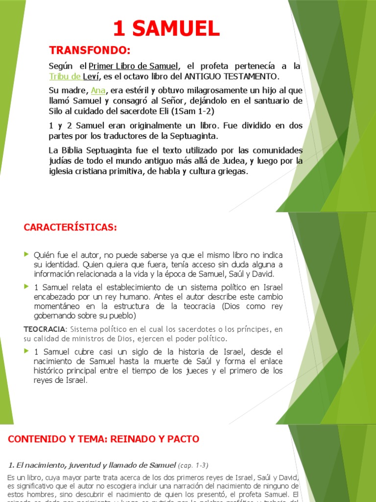 1 Samuel | PDF | Saulo | Libros de Samuel