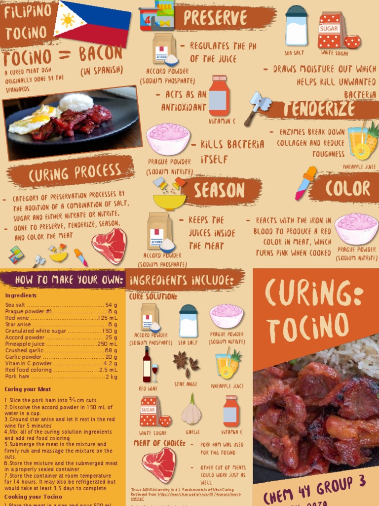 Homemade Pork Tocino Recipe Guide | PDF | Curing (Food Preservation) | Ham