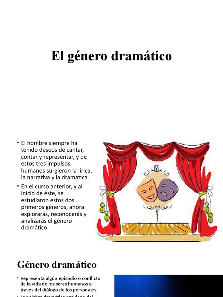Género Dramático | PDF | Teatro | Entretenimiento (general)