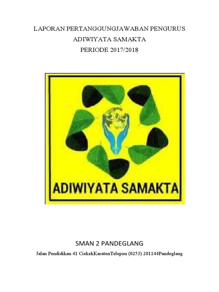 Laporan Adiwiyata Pdf