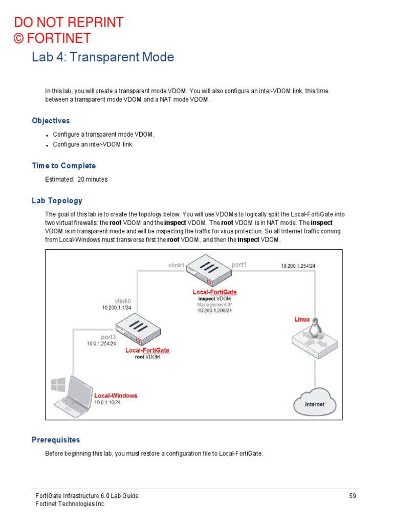 LAB 4 - Transparent Mode | PDF | Graphical User Interfaces | Firewall (Computing)