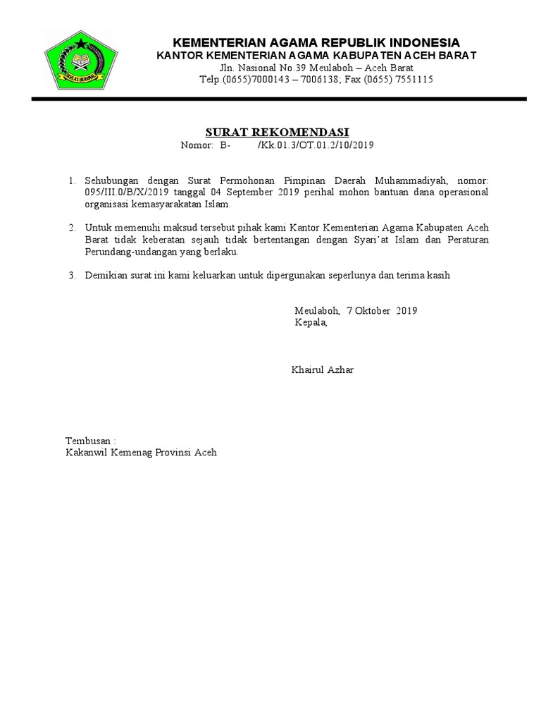 Rekomendasi Ormas | PDF