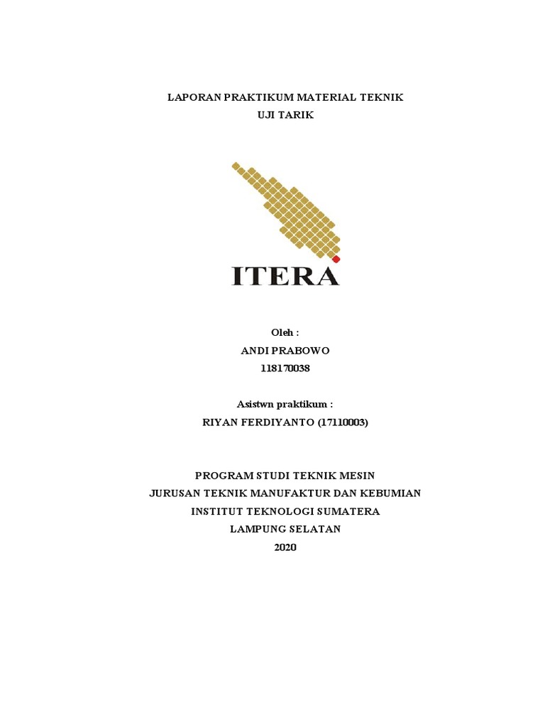 Laporan Praktikum Uji Tarik | PDF