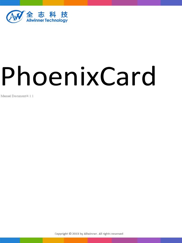 Phoenixcard: Manual Document/4.1.1 | PDF | Button (Computing) | Computer File