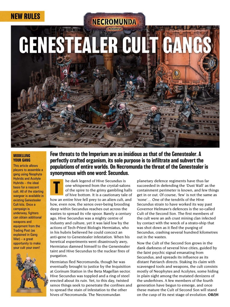 Genestealer Cult Gang Rules | PDF