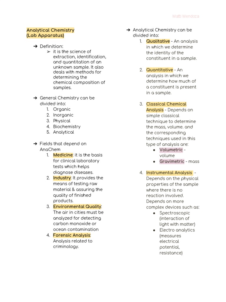 Analytical Chemistry (Lab Apparatus) | PDF | Analytical Chemistry ...