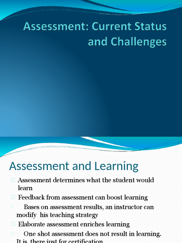 Challenges of Assessment in Modern Age | PDF | Educational Assessment ...