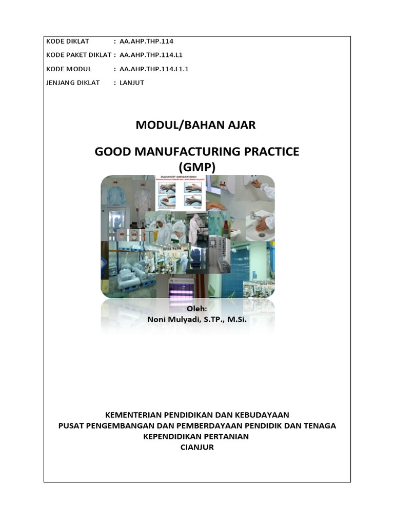 Modul 1. GMP | PDF