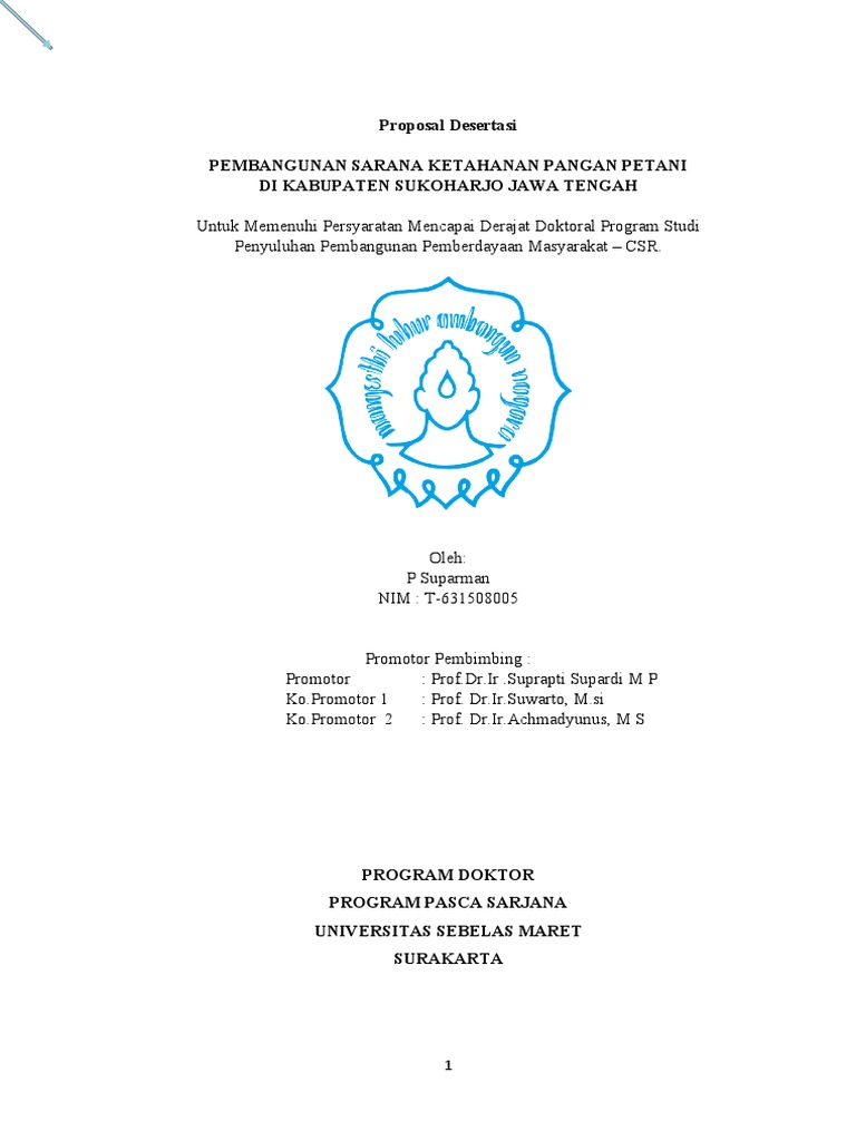 Proposal Disertasi Paling Baru Fix | PDF