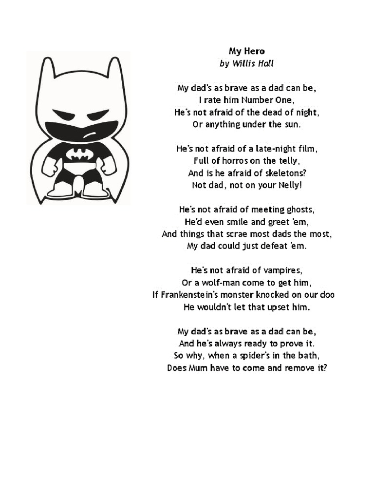 My Hero Worksheet | PDF