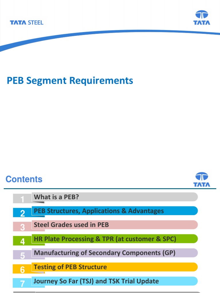 PEB Segment Overview and Requirements | PDF | Sheet Metal | Welding