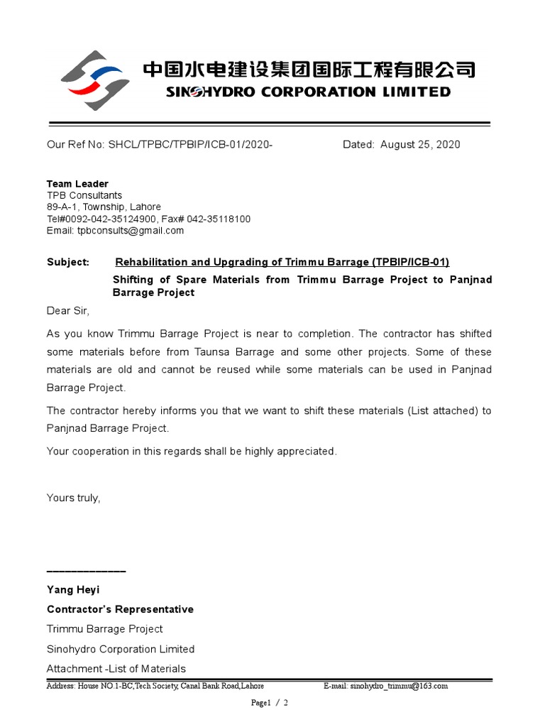 Shifting of Materials | PDF