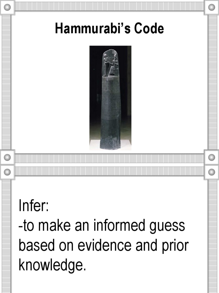 Hammurabi S Code Activity | PDF | Hammurabi | Mesopotamia