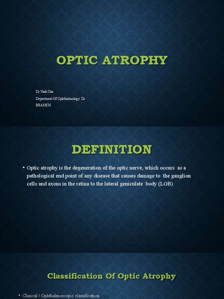 Atrofia Nervului Optic | PDF | Retina | Senses