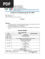 SLAC Training Matrix Template | PDF | Learning