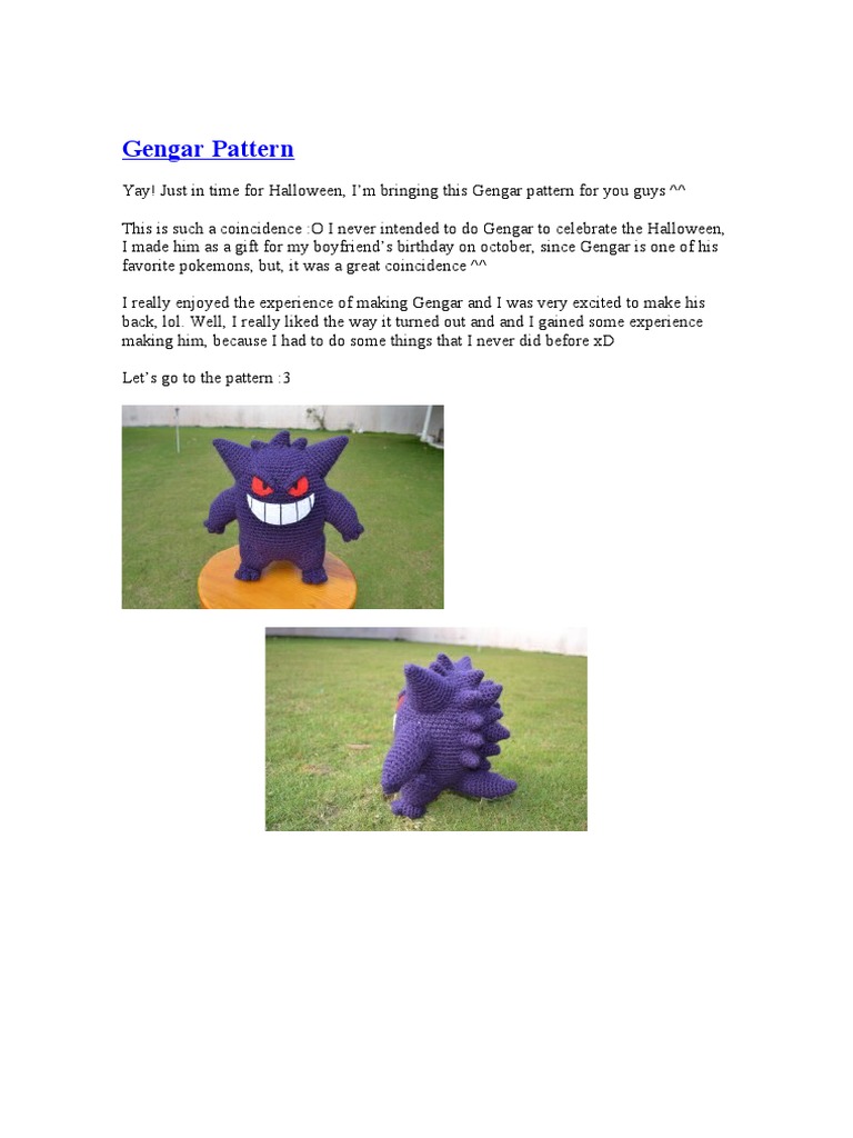Gengar Pattern | PDF | Nature