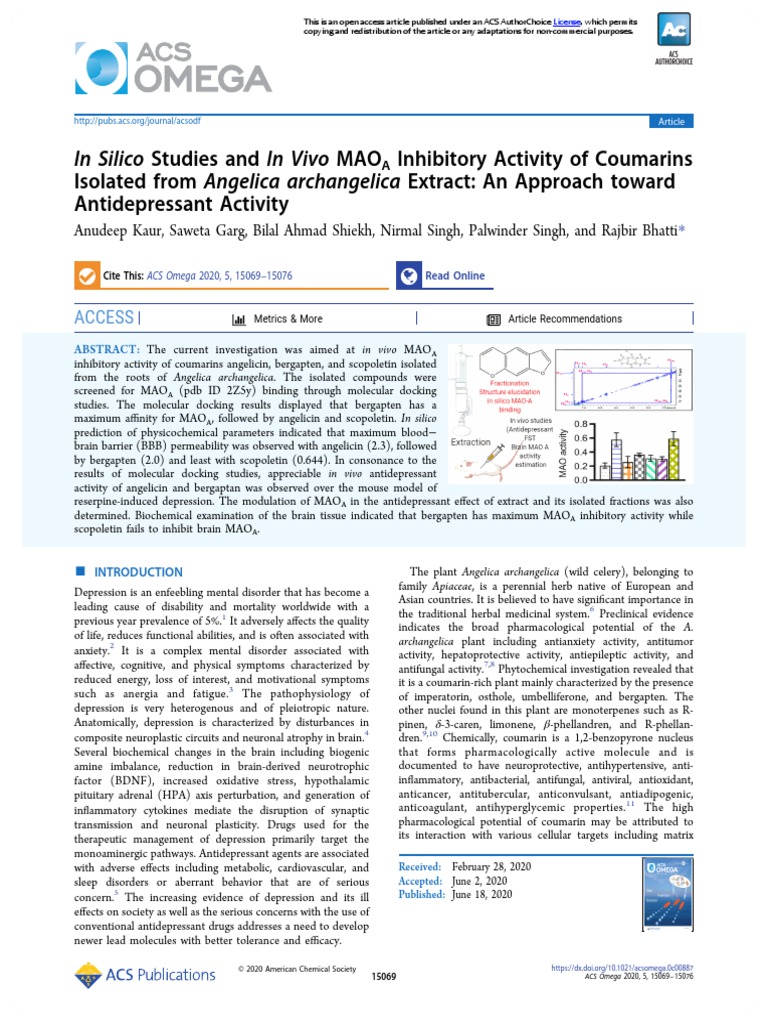 SwissADME Tools-Ao0c00887 | PDF | Thin Layer Chromatography | Docking ...