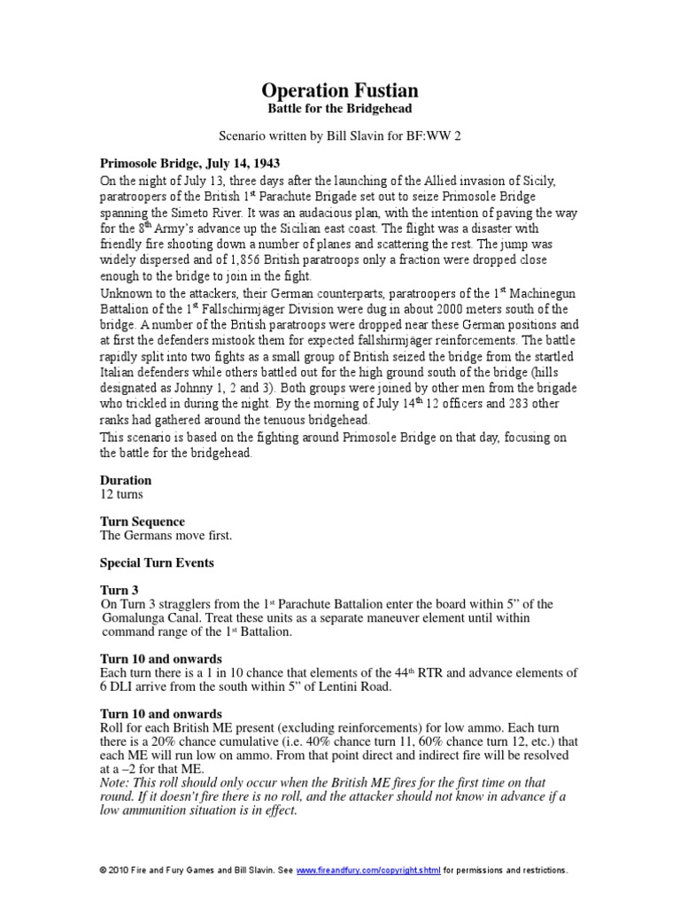 Operation Fustian: Battle For The Bridgehead | PDF | Paratrooper ...