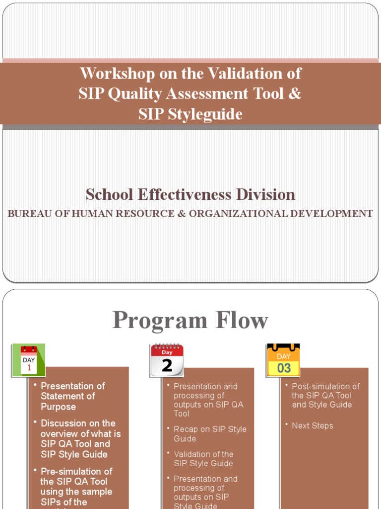 SIP QA Tool & Styleguide | PDF | Fiscal Year | Quality Assurance
