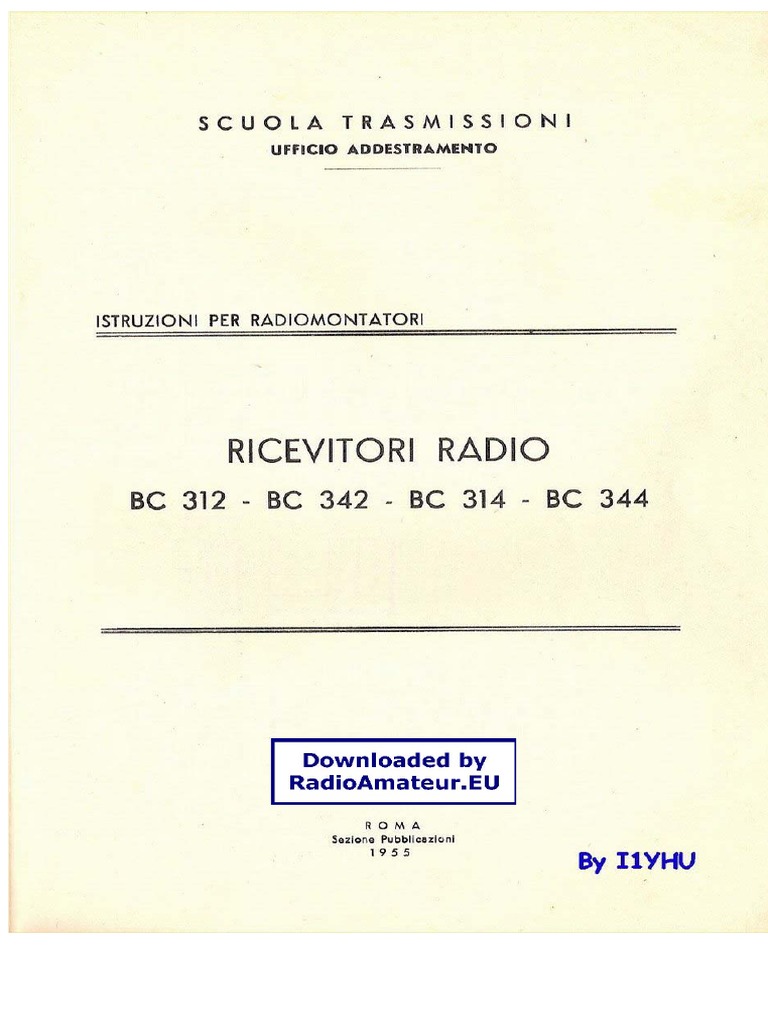 BC-312 BC-314 BC-342 BC-344 User IT 1955 | PDF