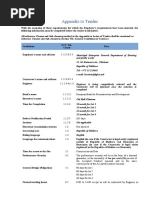 Appendix To Tender (Main Contract Form) | PDF