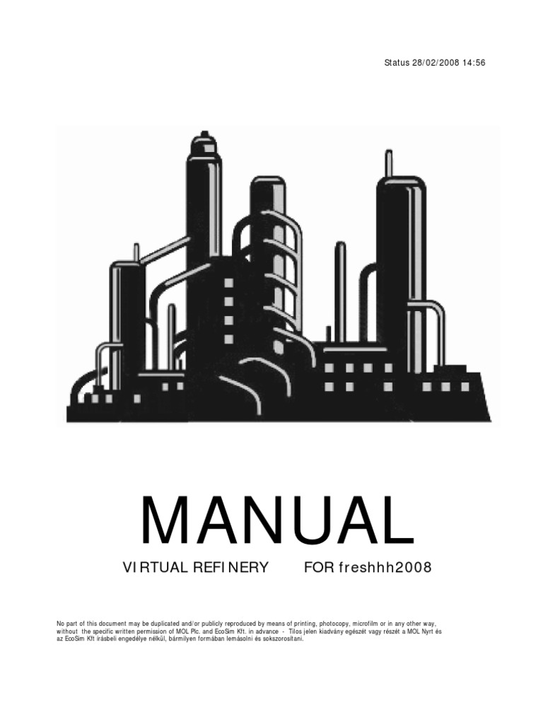 Virtual Refinery Simulation Guide | PDF | Oil Refinery | Cracking ...