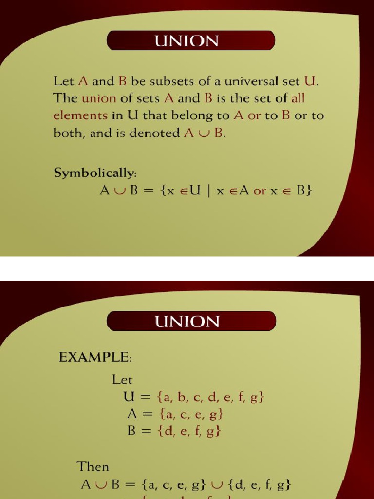 Union - (8 - 2) | PDF | Science & Mathematics