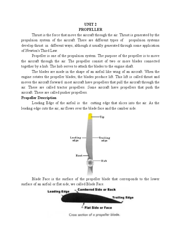 Unit 2 | PDF | Propeller | Thrust