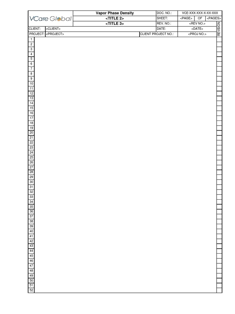 Vapor Phase Density Calculation Sheet | PDF | Pipe (Fluid Conveyance ...