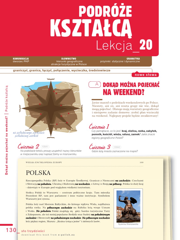 Krok-Po-Kroku-Polski A1 Lekcja20 | PDF