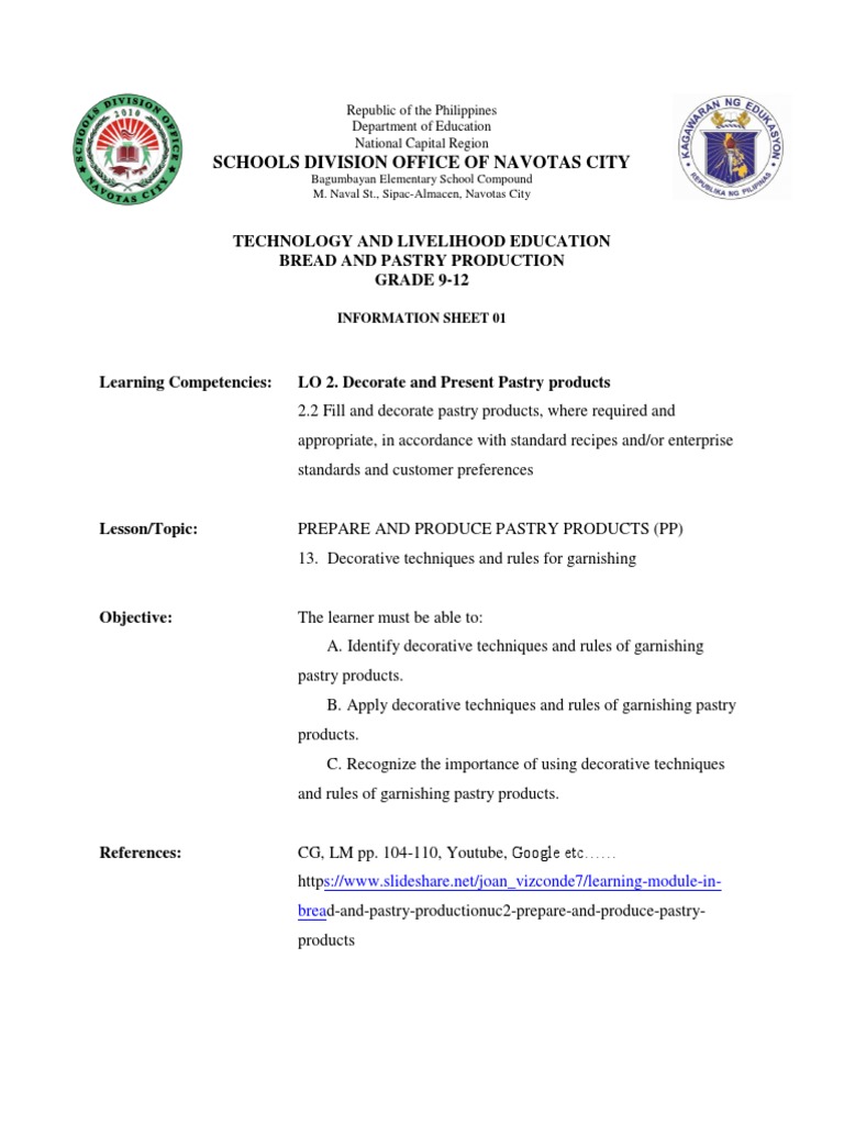 Decorate and Present Pastry Products | PDF | Custard | Icing (Food)