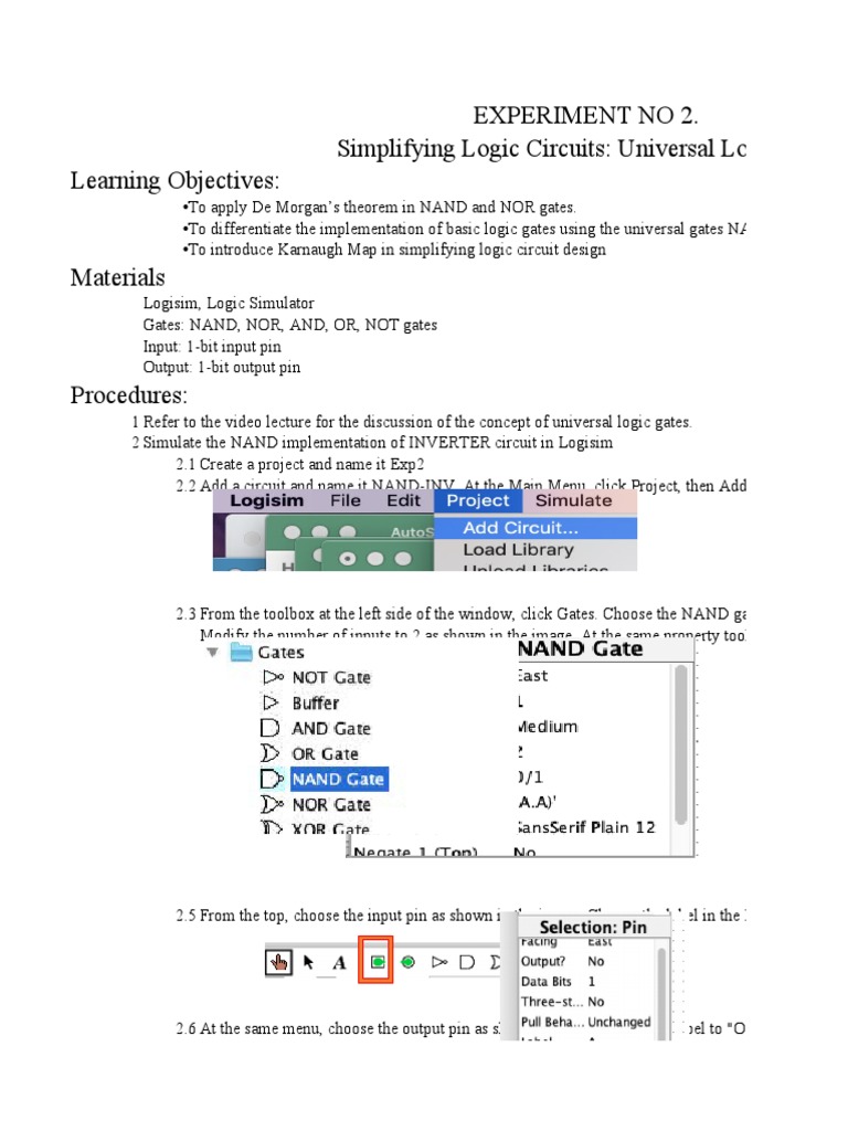 Cpe107l-Exp2-Set A | PDF | Logic Gate | Electronic Circuits