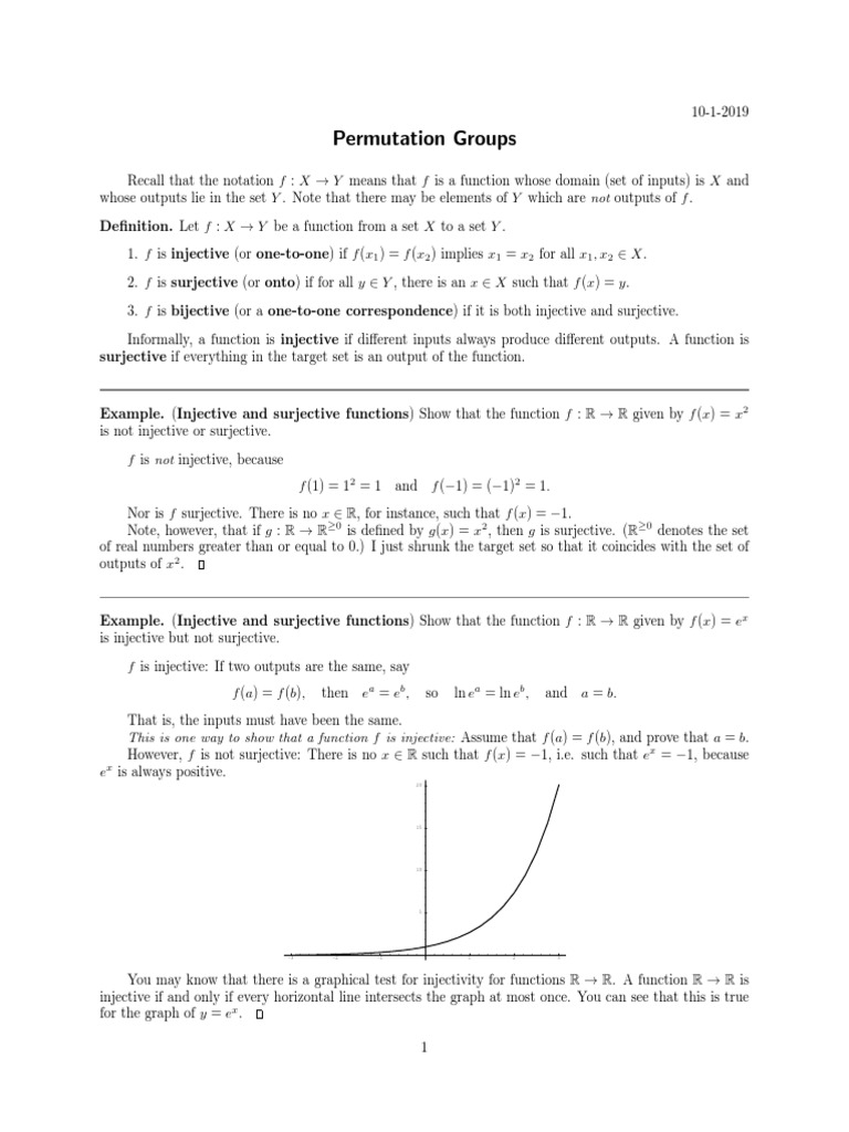 Permutations PDF | PDF | Permutation | Function (Mathematics)