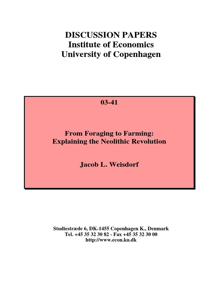 Discussion Papers Institute of Economics University of Copenhagen | PDF ...