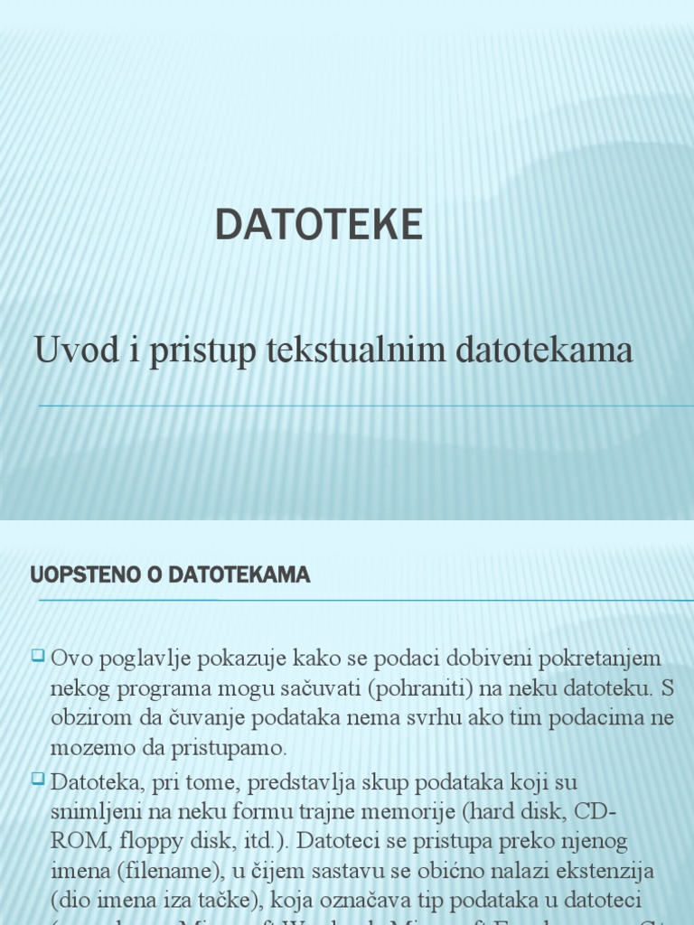 Datoteke | PDF