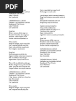 Lirik Lagu Ala Bali | PDF