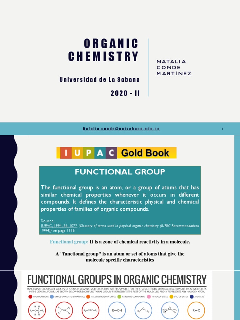 Organic Chemistry: Universidad de La Sabana | PDF | Functional Group ...