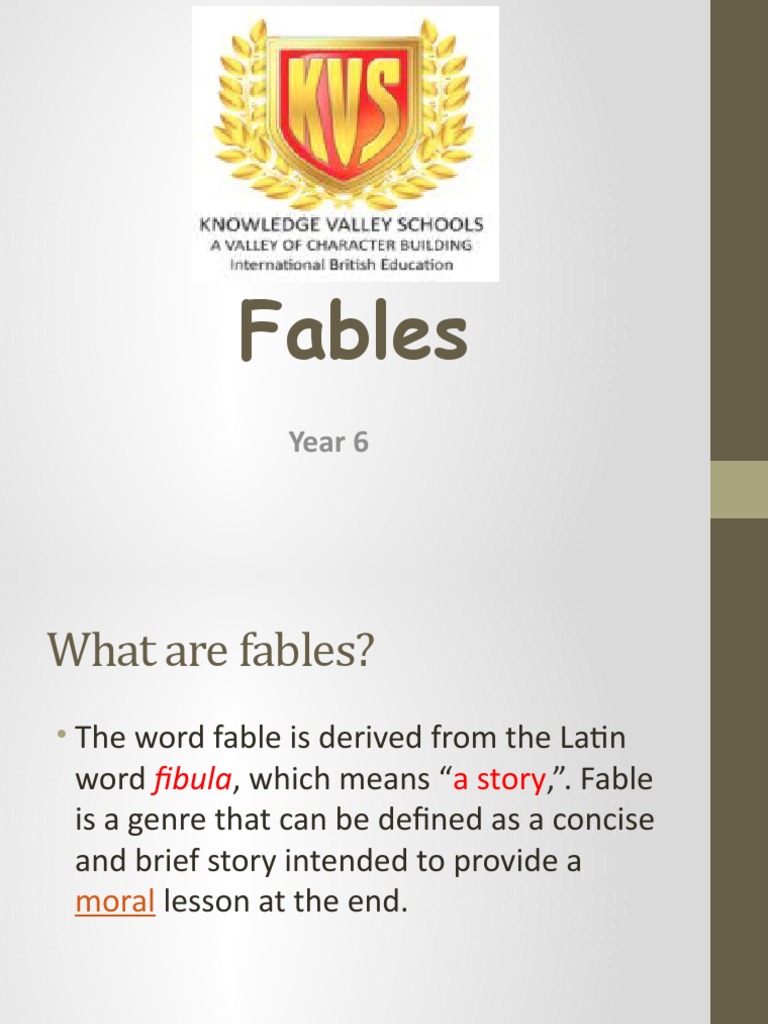 Fables Writing | PDF