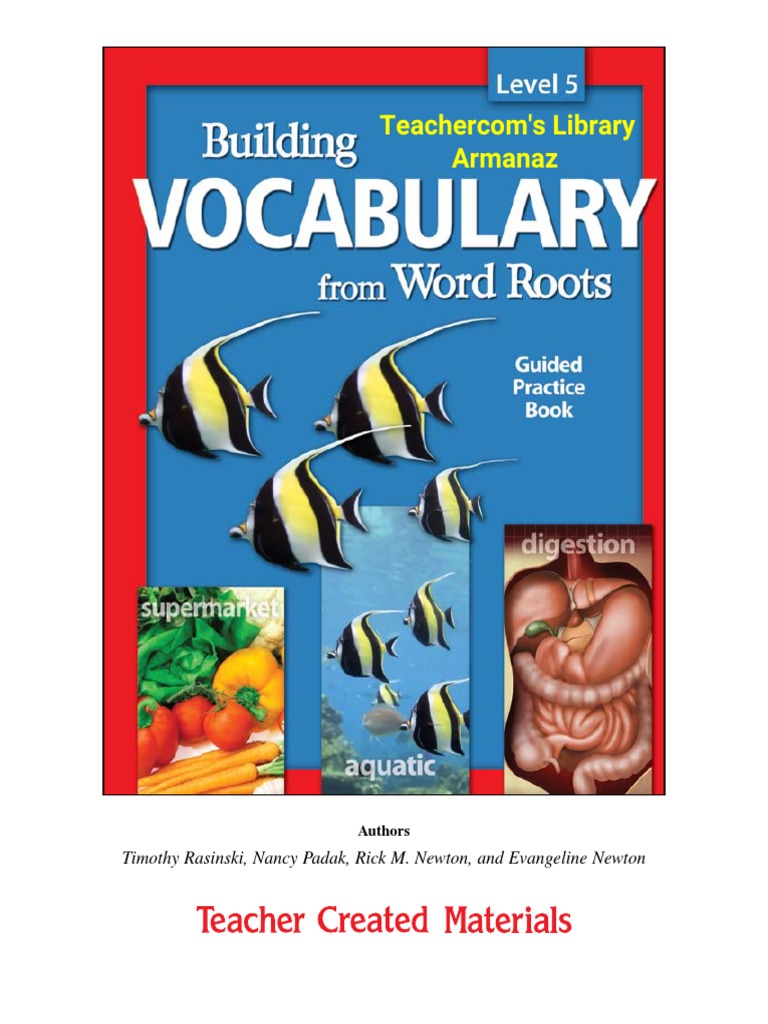 Building Vocabulary From Word Roots Level 5 PDF | PDF | Word Search ...