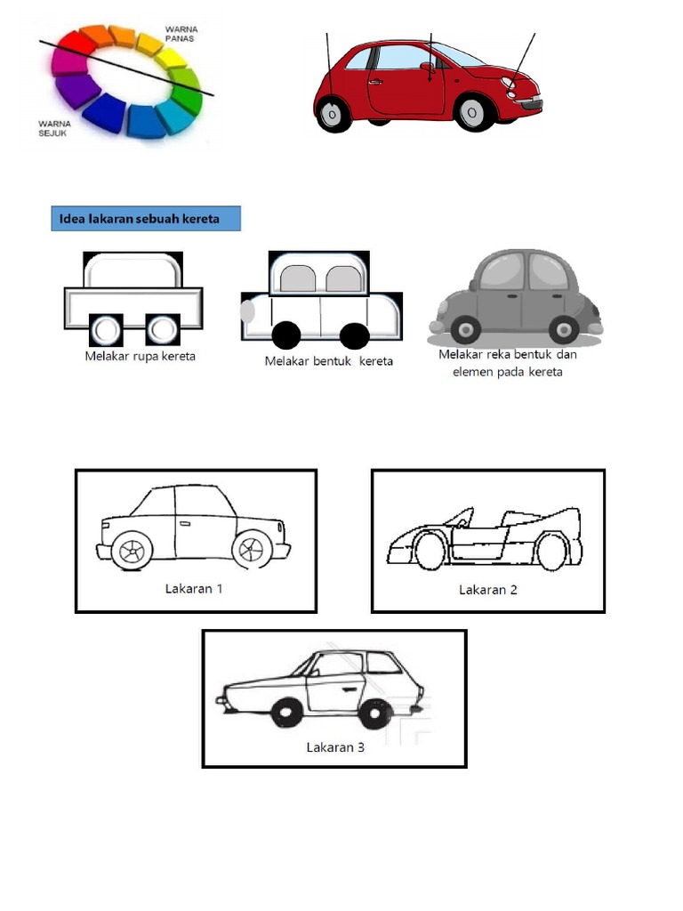 Contoh Lakaran Produk Bertema Menggunakan Gabungan Bentuk | PDF