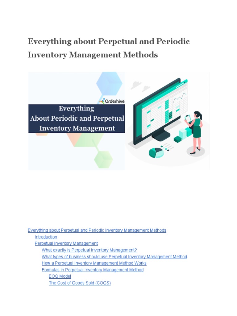 Perpetual Periodic Inventory Management 1 | PDF | Cost Of Goods Sold ...