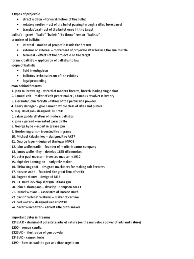 3 Types of Projectile | PDF | Firearms | Cartridge (Firearms)