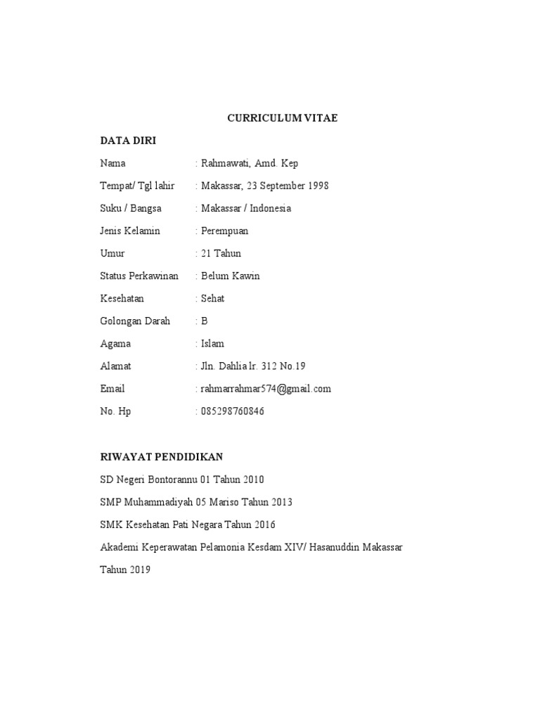 RS Hamuna CV Rahma | PDF