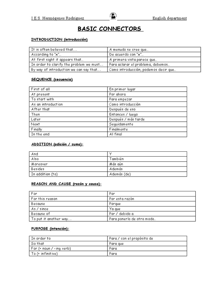 Basic Connectors and Composition Models For Bach | PDF | Crecimiento ...