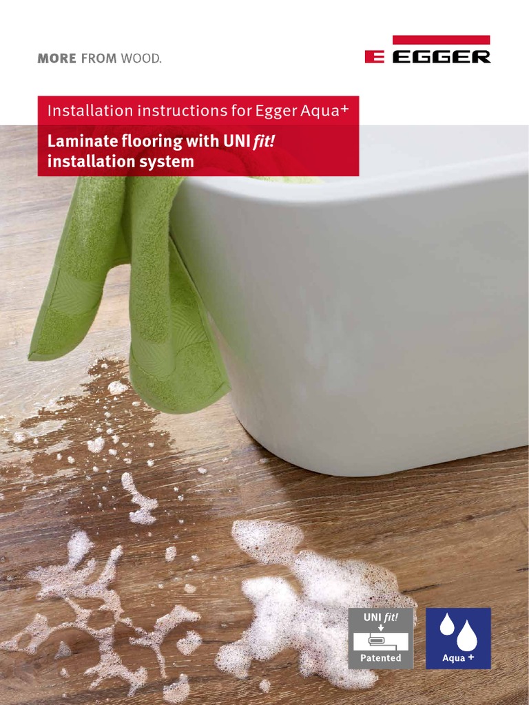 EGGER Aqua+ Laminate Flooring Installation Guide | PDF | Flooring ...